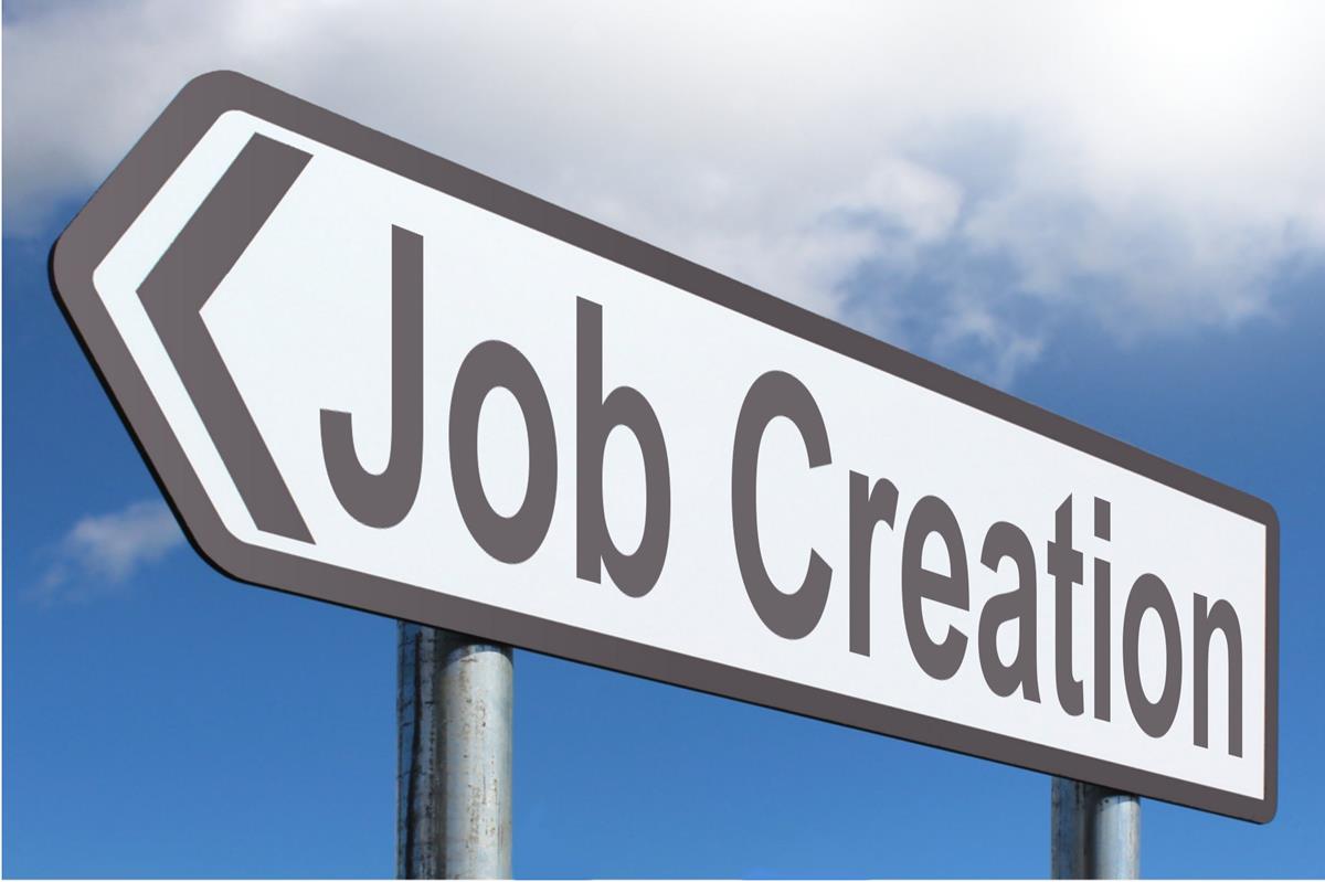 Job Creation Free Of Charge Creative Commons Highway Sign Image